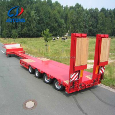 Cina 4 assi di rimorchio a letto basso estensibile con 90 /50 King Pin e carrello di atterraggio pesante in vendita