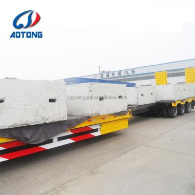 Cina 4 assi di rimorchio a letto basso estensibile con 90 /50 King Pin e carrello di atterraggio pesante in vendita