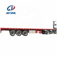 China Fully Welded Chassis 3 Axles 45ft 40tons Flatbed Trailers for Flexible Cargo Delivery for sale