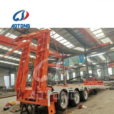 Cina Camion rimorchio 3 assi 50 tonnellate Capacità attrezzatura Drop Deck Lowboy Low bed rimorchio in vendita