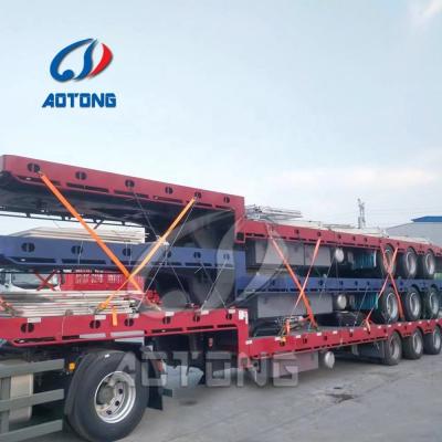 중국 50 60 톤 가우스 넥 로브보이 반 트레일러 스틸 발굴기 3 4 축 호주 시장 판매용