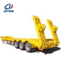 China Best Folding Lowbed Trailer for Heavy Objects Transportation Customer's Requirement for sale