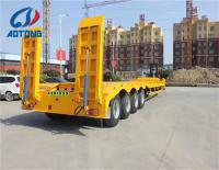 China Best Folding Lowbed Trailer for Heavy Objects Transportation Customer's Requirement for sale
