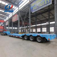 China Extendable Axles 65 Tons Low Loader Trailer for Flexible and Versatile Cargo Transport for sale