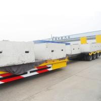 China Extendable Axles 65 Tons Low Loader Trailer for Flexible and Versatile Cargo Transport for sale