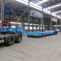 China Extendable Axles 65 Tons Low Loader Trailer for Flexible and Versatile Cargo Transport for sale