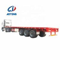 China 40 tons Max Payload Double Axle Skeleton Container Trailer for 20ft Shipping Container for sale
