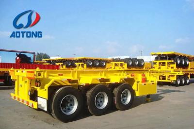 China 40 tons Max Payload Double Axle Skeleton Container Trailer for 20ft Shipping Container for sale