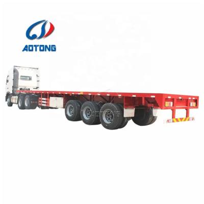 China Custom Colors 20-60 Tons 2 3 4 Axles Skeleton Semi Truck Trailer 20ft 40ft Container Chassis Semi Trailer for sale