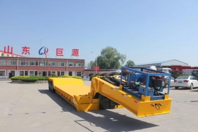 Cina 80-120 tonnellate di carico nominale Low Loader Lowboy Truck Trailers per il trasporto di attrezzature in vendita