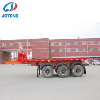 China 2 Axles Tipping Dump Skeleton 40ft Container Tipper Trailer Chassis for 20ft Container for sale