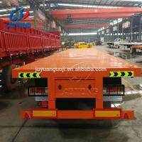 China 40ft Flatbed/Skeleton Container Semi Trailer Customizable for Customer Requirements for sale