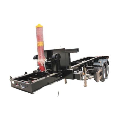 중국 4/8/12 pcs 트위스트 잠금 20/40/45/53ft 컨테이너 평면 반 트레일러 다른 트레일러 판매용