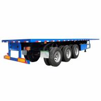 China Exchangeable King Pin Flat Deck Container Truck Semi Trailers with 60 Tons Max Payload for sale