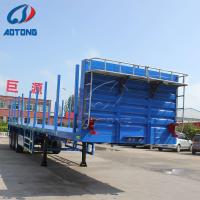 China Exchangeable King Pin Flat Deck Container Truck Semi Trailers with 60 Tons Max Payload for sale