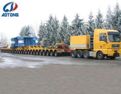 China 250 Ton Modular Low Bed Semi Trailer with Custom Logo Printing and Articulated Design for sale