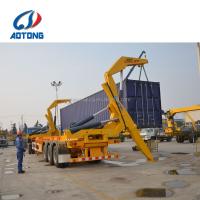 China 37 Tons 40ft Container Side Loading Semi Trailer for Quick Shipping Container Lifting for sale