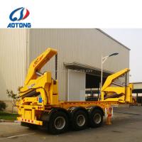 China 37 Tons 40ft Container Side Loading Semi Trailer for Quick Shipping Container Lifting for sale