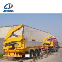 China 37 Tons 40ft Container Side Loading Semi Trailer for Quick Shipping Container Lifting for sale