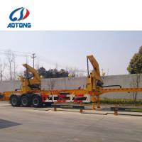 China 37 Tons 40ft Container Side Loading Semi Trailer for Quick Shipping Container Lifting for sale