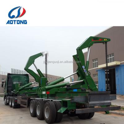 중국 37 톤 40ft 컨테이너 사이드 로딩 반 트레일러 빠른 운송 컨테이너 리프팅 판매용