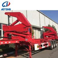 China 3 Axle Self Loading Truck Semi-Trailer Transporting 40ft Container with Side Loader for sale
