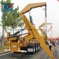 China 3 Axle Self Loading Truck Semi-Trailer Transporting 40ft Container with Side Loader for sale