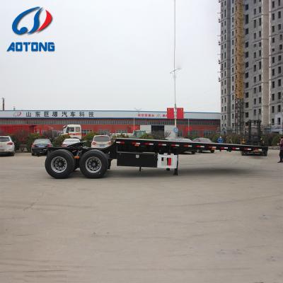 중국 40ft 컨테이너 인터링크 트레일러와 트위스트 잠금 및 20-100 톤의 부하 용량 판매용