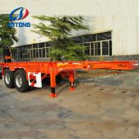 China Container Transporting 3 Axels 40/20ft Skeleton Container Chassis Skeleton Semi Trailer for sale