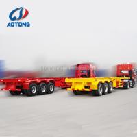 China Container Transporting 3 Axels 40/20ft Skeleton Container Chassis Skeleton Semi Trailer for sale