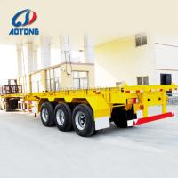 China Container Transporting 3 Axels 40/20ft Skeleton Container Chassis Skeleton Semi Trailer for sale