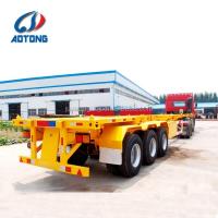 China Container Transporting 3 Axels 40/20ft Skeleton Container Chassis Skeleton Semi Trailer for sale
