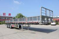 China Leaf Spring Suspension 40ft Side Wall Cargo Semi Trailers for Bulk Cargo Transport for sale