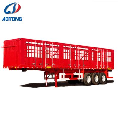 China 3 Axle 45t Livestock Transport Store House Bar Semi-Trailer Main beam Heavy duty I beam for sale