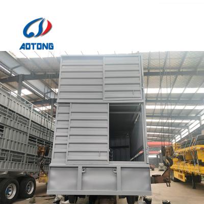 Cina 10pcs di legno molla Aotong Stack Fence Cargo Semi-remolchio per il trasporto di maiali bovini e pecore in vendita