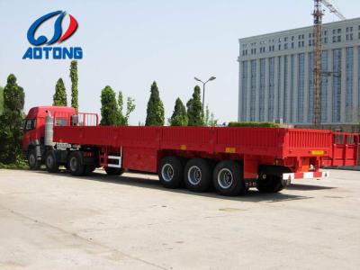 China 3 Axles 40t Bulk Cargo Semi Trailer with Side Wall As Per Client's Specifications for sale