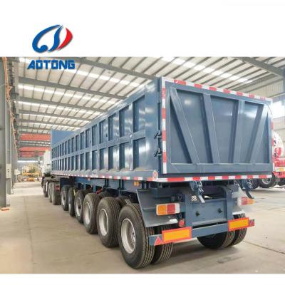 Cina 20ft 40ft 6 asse tipper rimorchio 100 tonnellate Dump Truck Dump Truck Dimensioni Max Payload in vendita