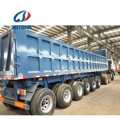 Cina 20ft 40ft 6 asse tipper rimorchio 100 tonnellate Dump Truck Dump Truck Dimensioni Max Payload in vendita