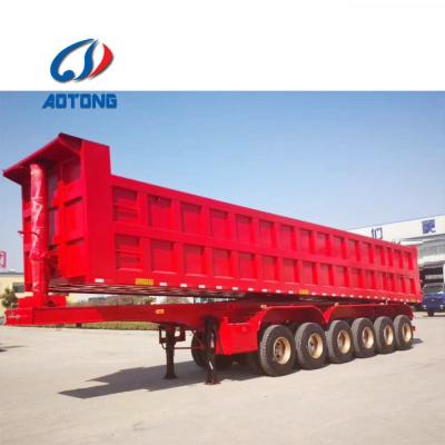 Cina 20ft 40ft 6 asse tipper rimorchio 100 tonnellate Dump Truck Dump Truck Dimensioni Max Payload in vendita