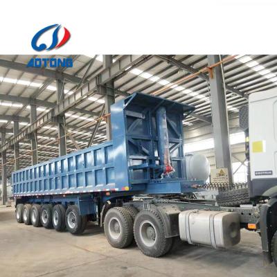 Cina 20ft 40ft 6 asse tipper rimorchio 100 tonnellate Dump Truck Dump Truck Dimensioni Max Payload in vendita