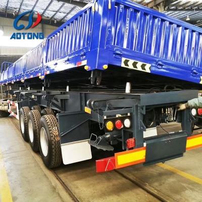 Cina Beneficio opzionale del cliente Tri Axles Heavy Duty Cargo Side Dump Rear Tipping Trailer in vendita