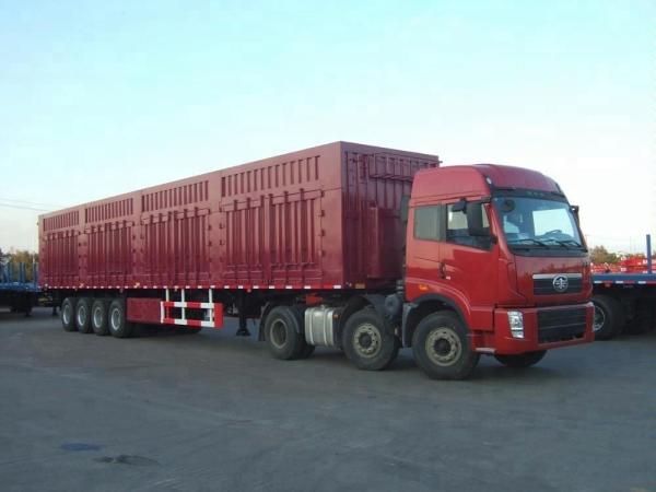 Quality Producer Dry Van Semi Trailer with Dual Line Braking System Open Wing and for sale