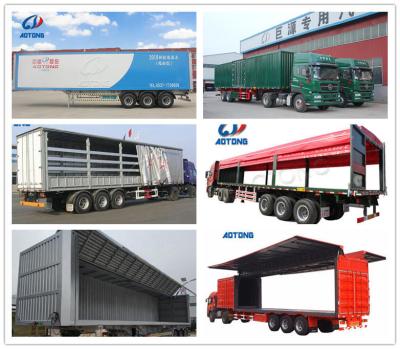 China Side Wall/Curtain Side/Fence Semi Trailer with Mechanical Suspension and 12R22.5 Tires for sale