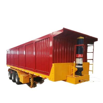 中国 後ろのダンプ クリンカー チッパー 半トレーラー トラック サイドダンプ トラック トラック あなたのビジネス 販売のため