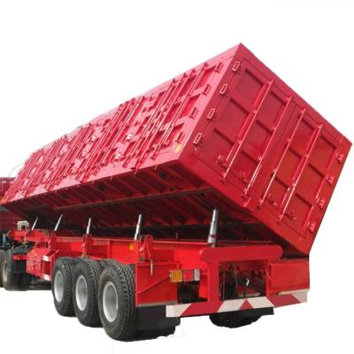 Cina JOST 28 tonnellate semirimorchio da scarico pesante 30-100T sollevamento laterale 4 assi rimorchio a ribaltamento laterale in vendita