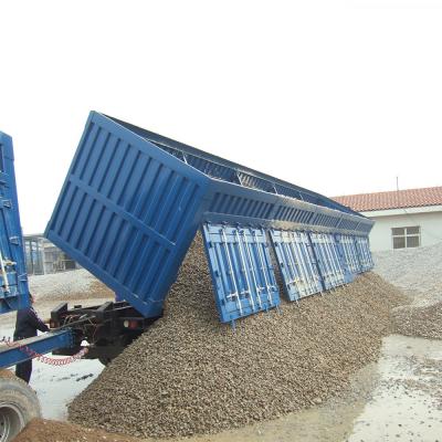 Cina JOST 28 tonnellate semirimorchio da scarico pesante 30-100T sollevamento laterale 4 assi rimorchio a ribaltamento laterale in vendita