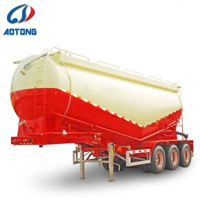 China 30-60T Max Payload Cement Trailer 2 Axle Bulk Cement Tank Powder Tanker High Capacity for sale