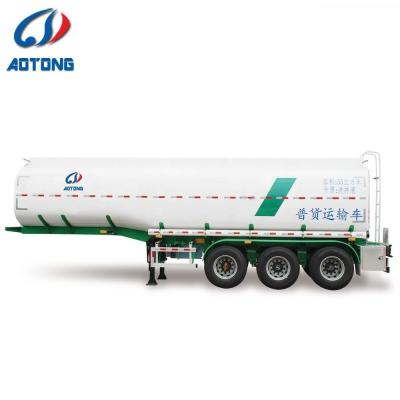 China 50000L Fuel Oil Carrier Semi Truck Trailer 3 Axle Chemical Liquid Aluminium Oil Trailers for sale