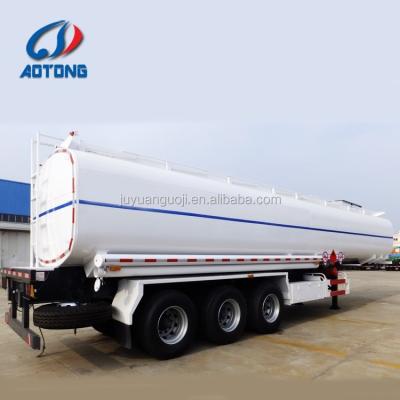 China High Capacity 3 axle 46CBM Fuel Tanker / Oil Diesel Transport Truck Semi Tank Trailers lpg tank for sale