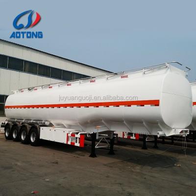 China High Capacity 3 axle 46CBM Fuel Tanker / Oil Diesel Transport Truck Semi Tank Trailers lpg tank for sale